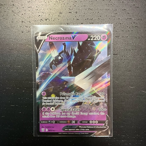 Pokemon | Toys | Pokemon Tcg Battle Styles Necrozma V Holo Card | Poshmark